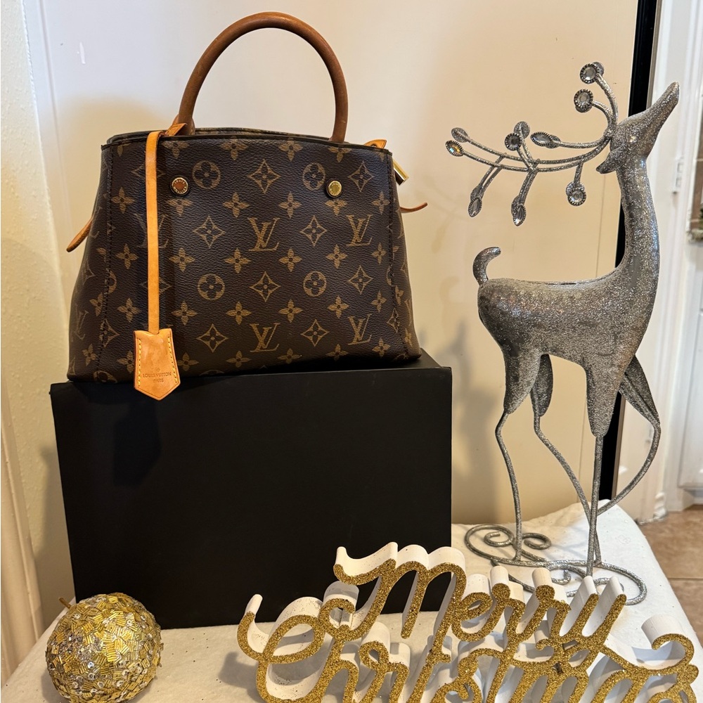 %100 Authentic Lv Monogram Purse Leather - Gem